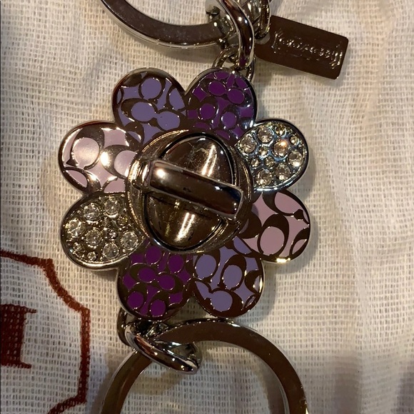 Coach | Accessories | Coach Daisy Purple Valet Key Chain Nwot | Poshmark